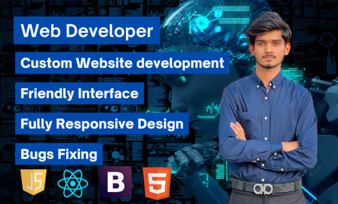 Be Your Expert Front End Developer Using Html Scss React Js By