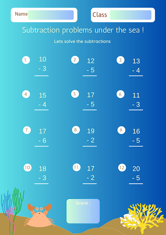 Design custom math books, worksheets, activity books by Nabilam786 | Fiverr