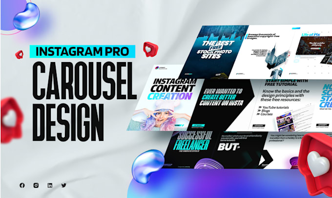 Design amazing instagram carousels by Letzdizify | Fiverr