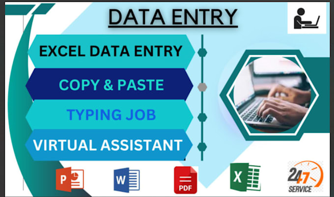 Data entry, manual data entry typing work, convert pdf to word by ...