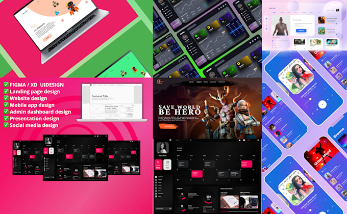 Design banners, ads, web hero, and headers using figma your website ...
