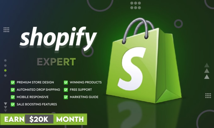 Create a profitable shopify dropshipping store or a custom shopify website by Macworlddigital ...