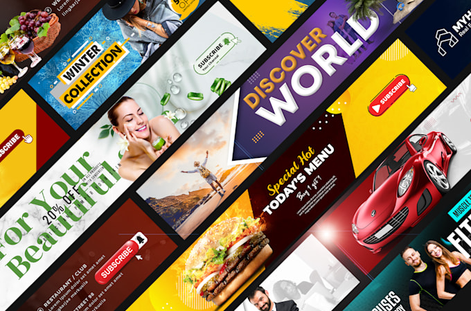 Design a professional youtube banner and logo by Spingraphic | Fiverr