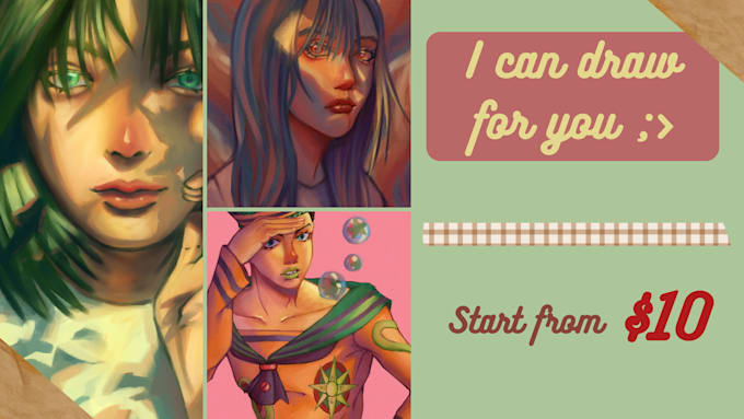 Draw semi realistic anime art style in colorful way for you by Taufan ...