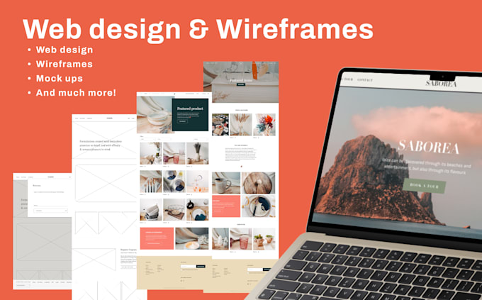 Create website designs and wireframes using figma by Aixaljm | Fiverr