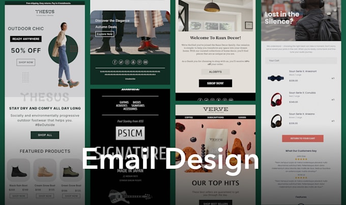 Develop responsive, editable, html email templates by Raman_sincar | Fiverr