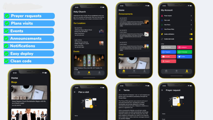 Setup your own church app with live streming and more by Daniel028 | Fiverr