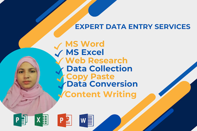 Do data entry services, web research, ms word ,ms excel , copy paste, typing, by Yeasminjm | Fiverr