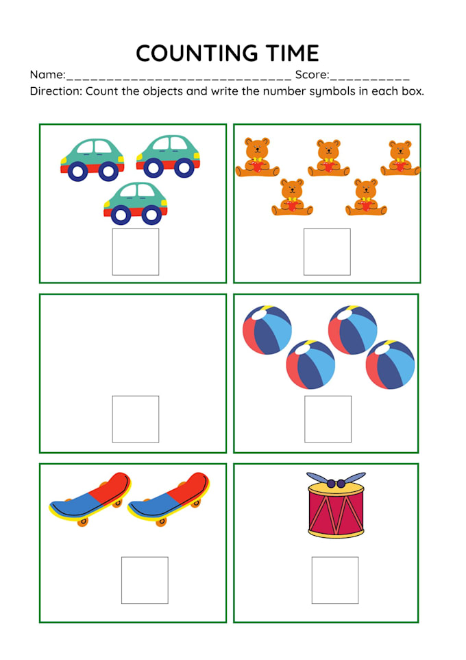 Create kids custom activity worksheet by Daneer_01 | Fiverr