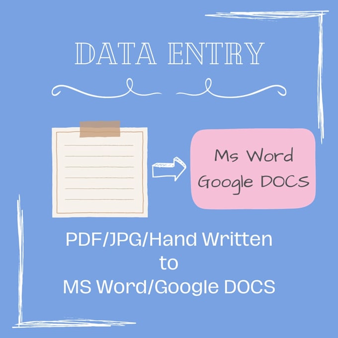 Retype your pdf jpg and handwritten work in ms word by Hello_idiot_0 ...