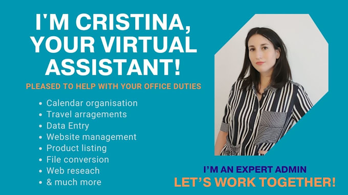 Help you with your office management duties and provide expert admin ...