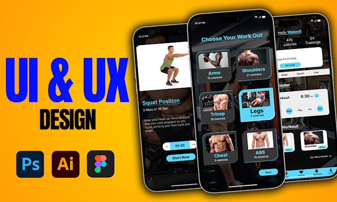 Make user friendly and creative ui ux design for you by Syed_muzawer ...