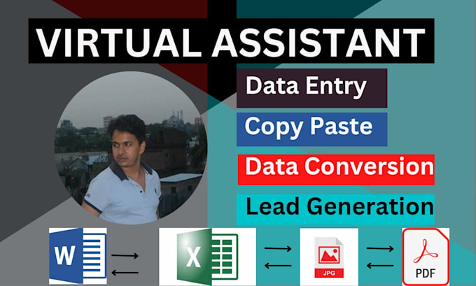 Be your virtual assistant for data entry, copy paste by Mushfiqur91 ...