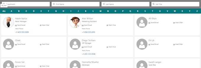 Develop employee directory sharepoint webpart by Ali8097 | Fiverr