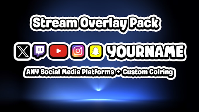 Create stream overlay for any social media by Hamzaalimayo | Fiverr