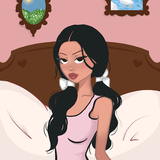 Create a custom digital illustration by Humairaevans | Fiverr