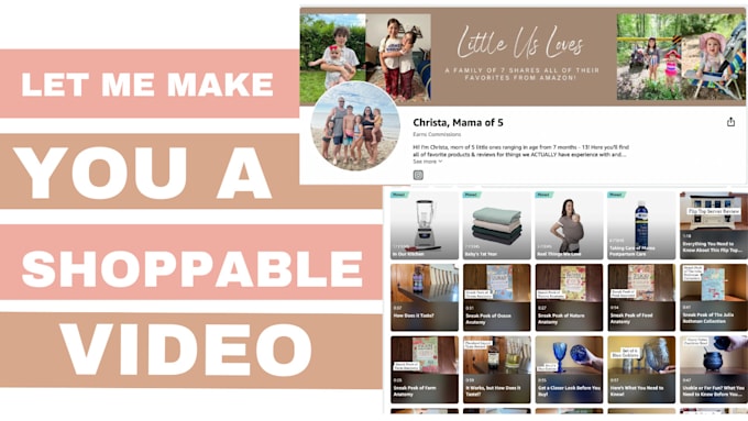Create a shoppable amazon influencer video of your product by ...