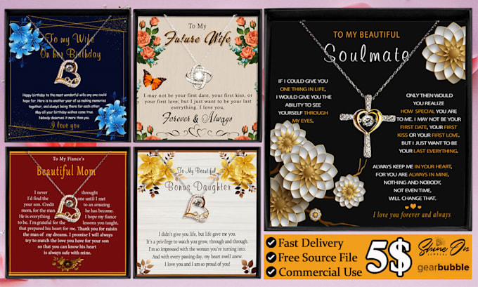 Do attractive message card design for you within 12 hours by Podjwl ...