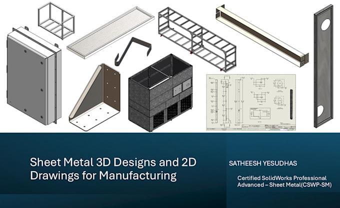 Design sheet metal parts and laser cut dxf for manufacturing by ...