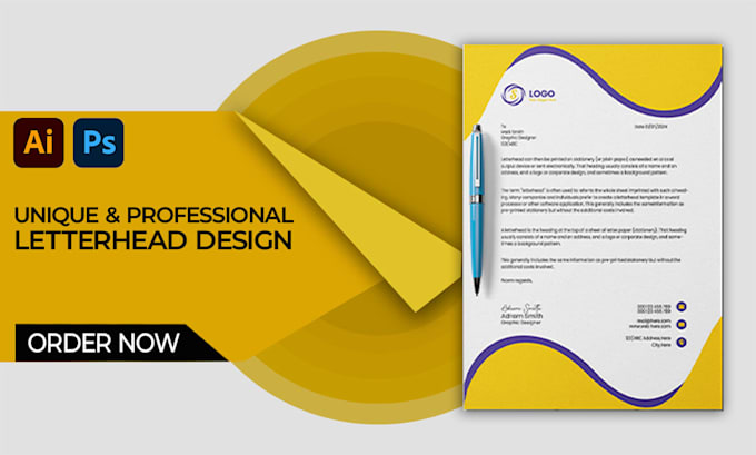 Design creative letterhead ,business card by Muneeba_hameed | Fiverr