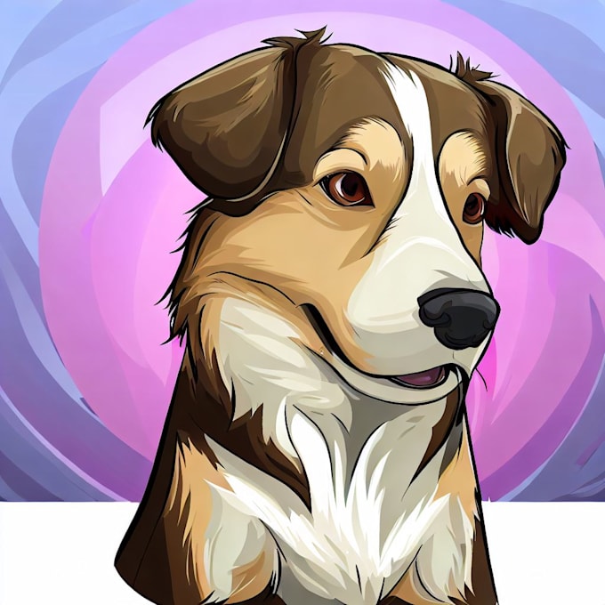 Create a pet portrait by Toaprautsee | Fiverr