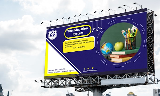 Design outstanding roll up banner, billboard and signage banner design ...