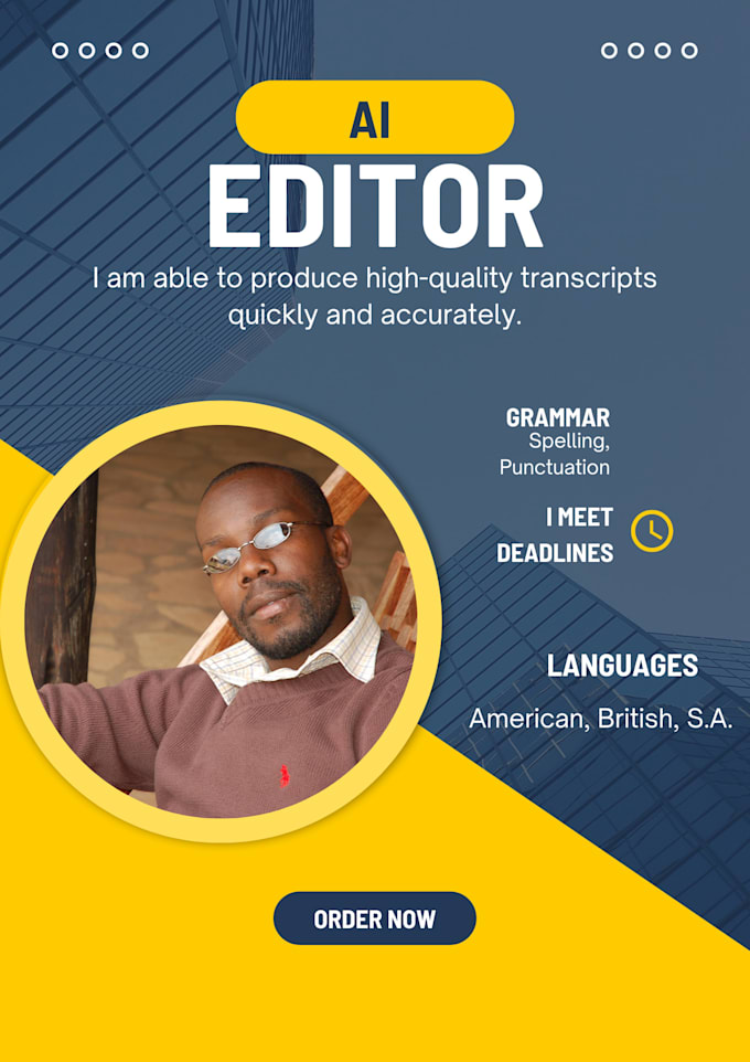 Edit ai generated transcripts by Thembelani1 | Fiverr