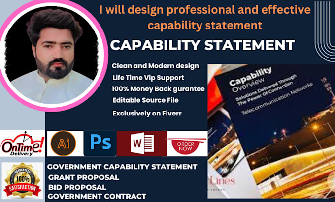 Create unique and effective capability statement by Muhammadjaz143 | Fiverr