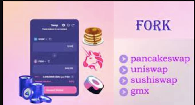 Fork pancake swap, uniswap, staking dapp in bsc, nft smart contracts on eth bsc by Flyrocket ...