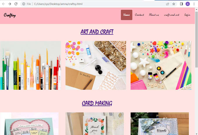Be Your Front End Web Developer Using Htmlcss By Amnashzd Fiverr