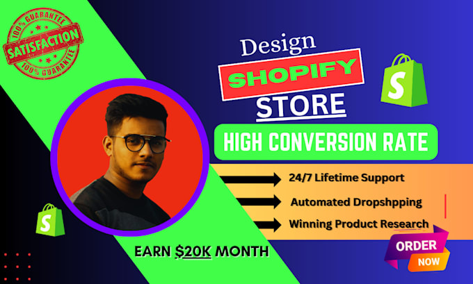 Do professional shopify store setup and customization by Wghton195 | Fiverr