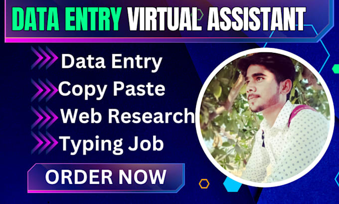 Do data entry, web research, excel, typing, copy paste work by ...