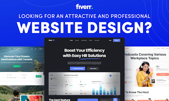 Create modern attractive website ui ux design in figma by Sabbirux | Fiverr