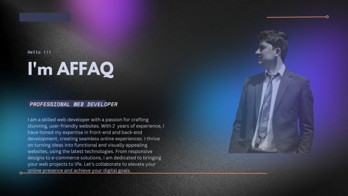 Create an alluring interactive website by Affaqbaig | Fiverr Create an alluring interactive website by Affaqbaig | Fiverr