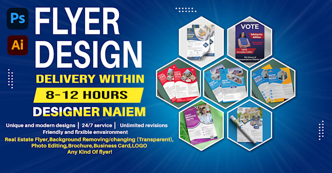 Generate a custom flyer to showcase your products or services by Naiem ...