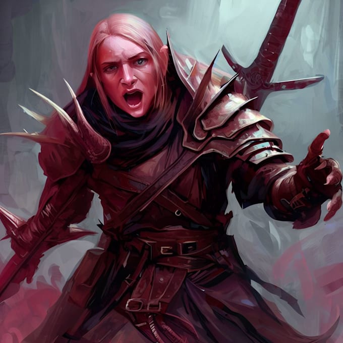 Draw your dnd character art for you by Albaseats | Fiverr