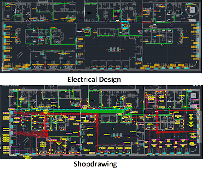 Electrical design and shop drawing buildings in autocad by Alilgyash92 ...