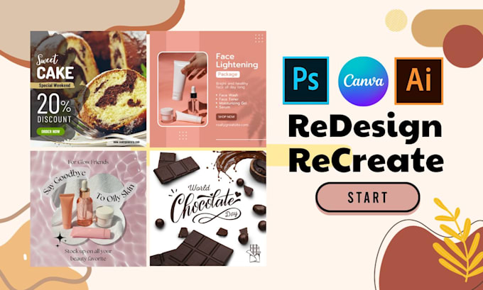 Redesign, recreate any canva, psd, ai flyer design in 24hrs by Mdabbabd ...