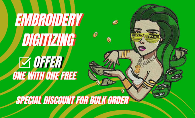 Digitize image for embroidery digitizing file designs by Itzmudassar1 ...