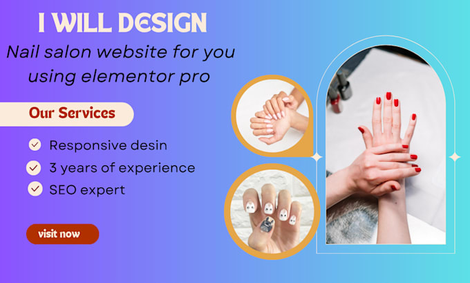 Design stunning nail salon website for your growing business by Roman ...