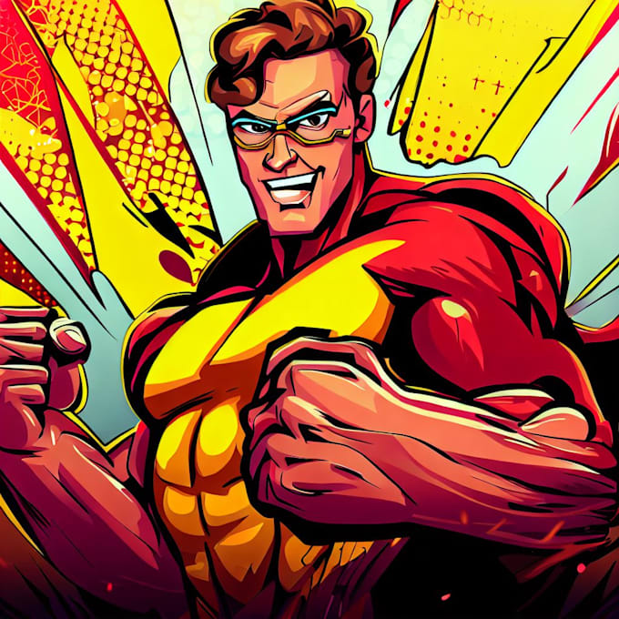 Design an superhero pop art by Vuladillopo | Fiverr