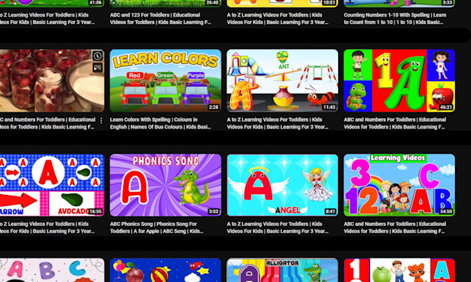 Create nursery rhyming animated songs for kids by Principal15333 | Fiverr