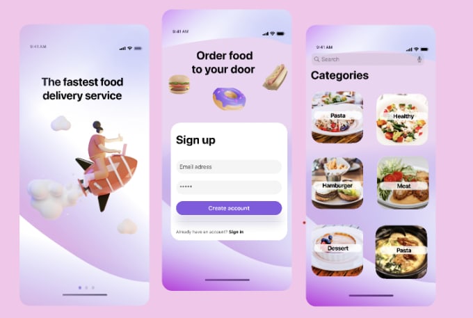 Design modern and professional looking mobile app ui design by Immanuel ...