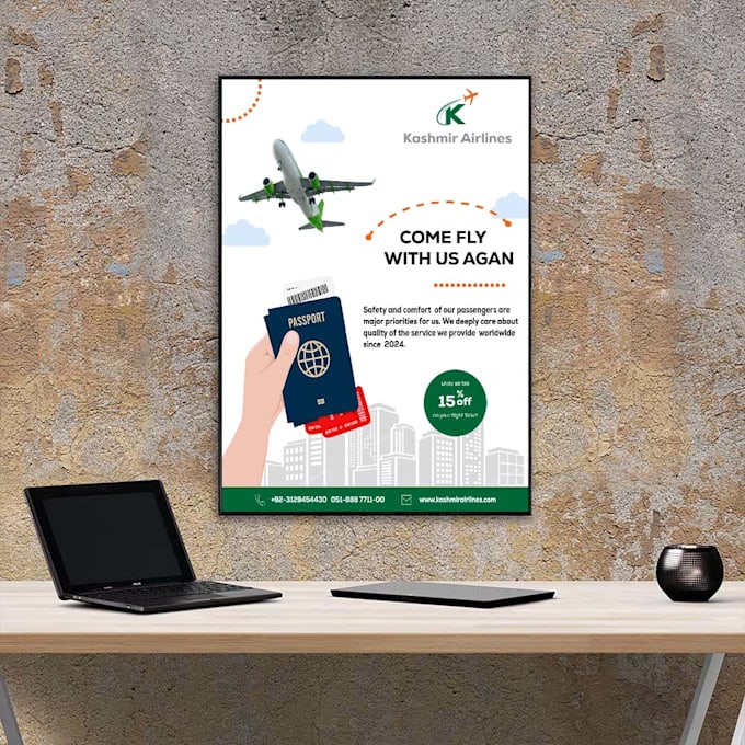 Create modern poster design for travel agency by Haseebgraphic3 | Fiverr