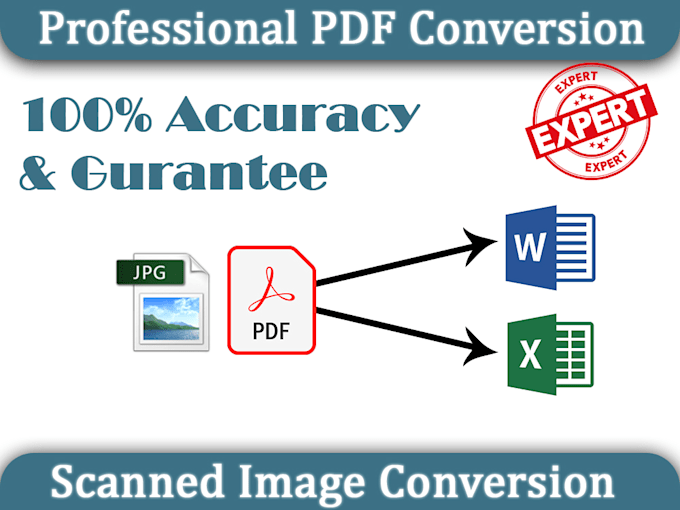 Do fast and accurate pdf to excel, word and csv conversion by Munazzadurrani | Fiverr