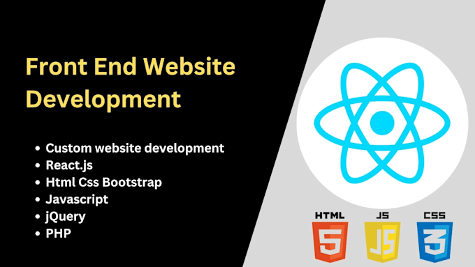 Be Your Front End Web Developer Using React Js Html Css By