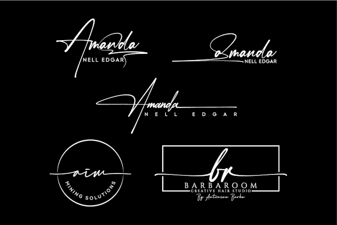 Design an professional and eye catching signature logo by Realmyousuf ...