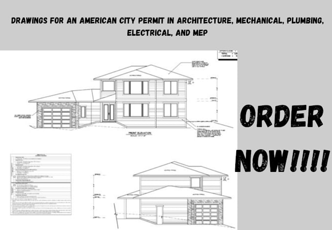 Create floor plans and architectural drawing for city permit by Prof ...
