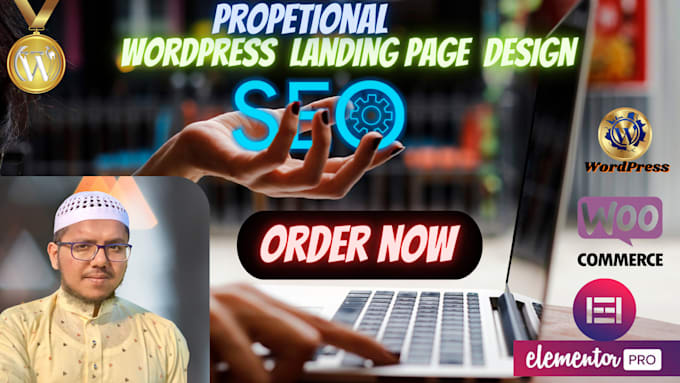 Build up professional wordpress landing page design by Naim01616487309 | Fiverr