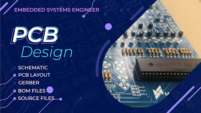 Create pcb design, circuit design, schematic, gerber files by ...